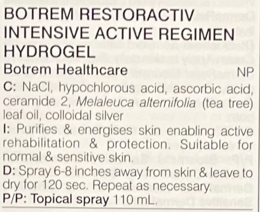 Intensive Active Regimen Hydrogel Spray — Botrem